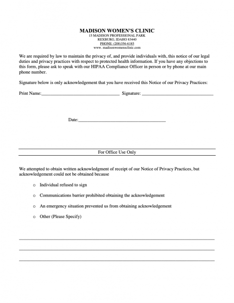 GYN Patients | Madison Women's Clinic